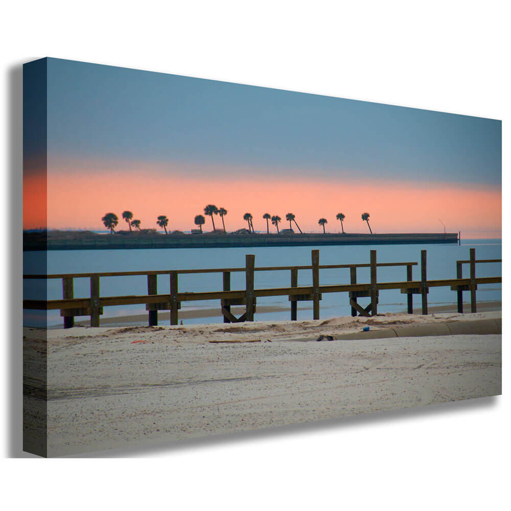 Arena Palms Rising Canvas Print