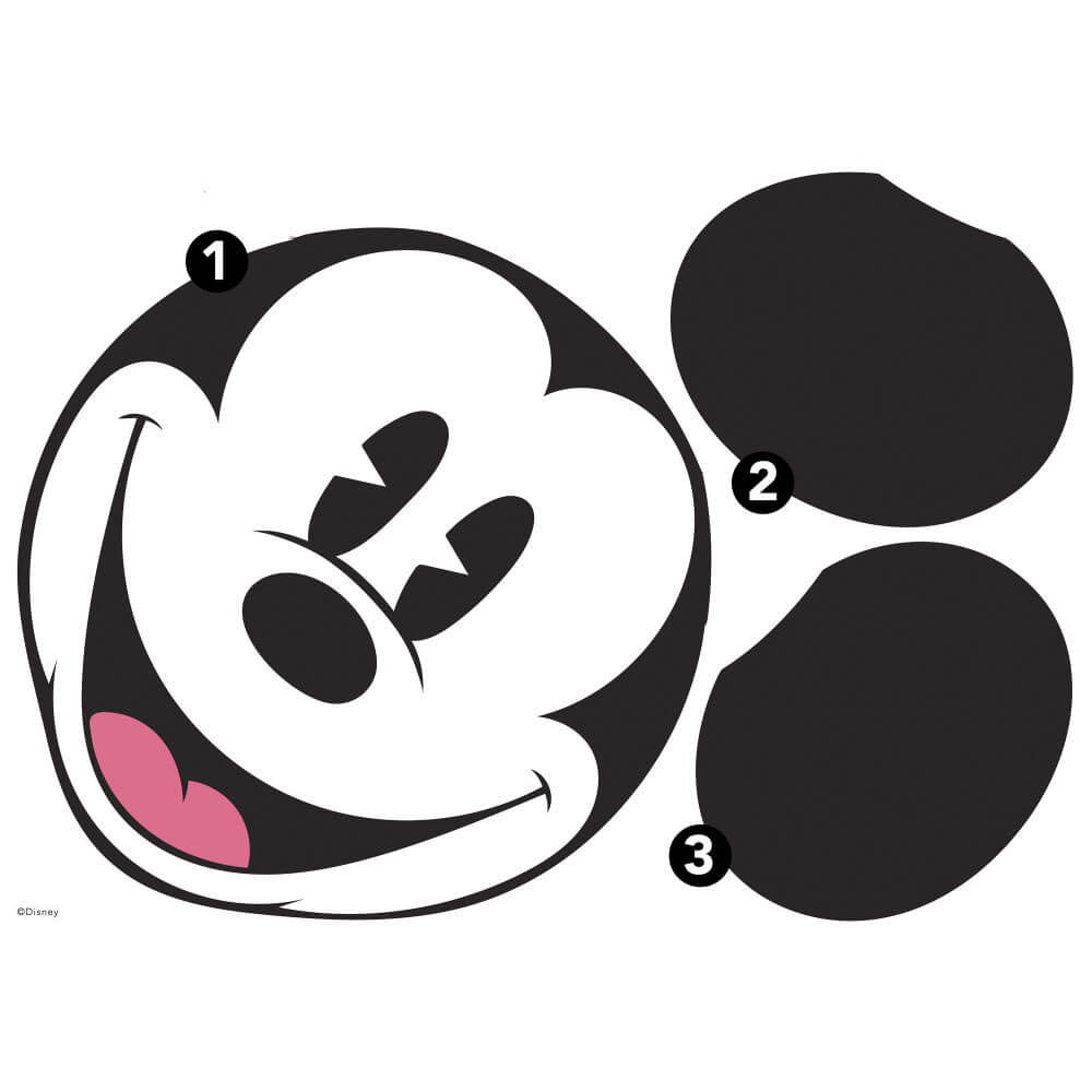 mickey mouse face coloring sheet