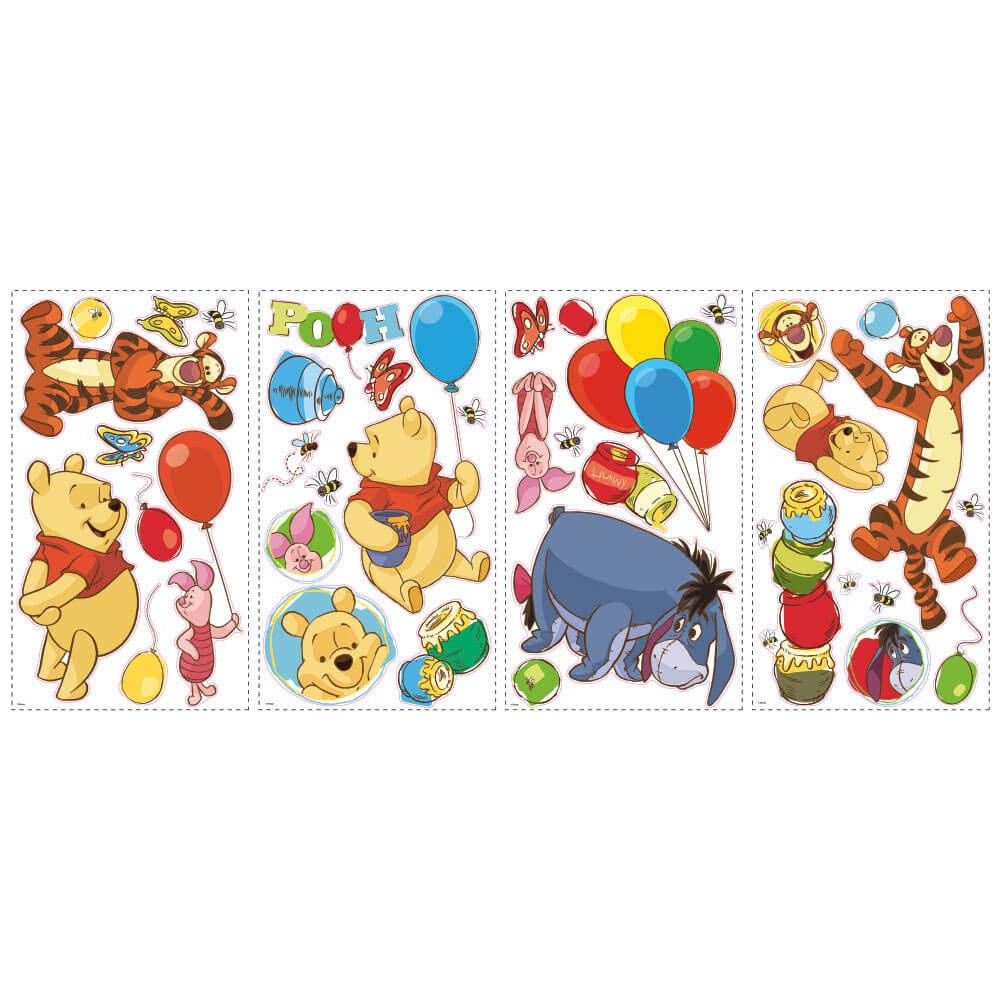 Disney Pooh & Friends Wall Decals Printed Sheet
