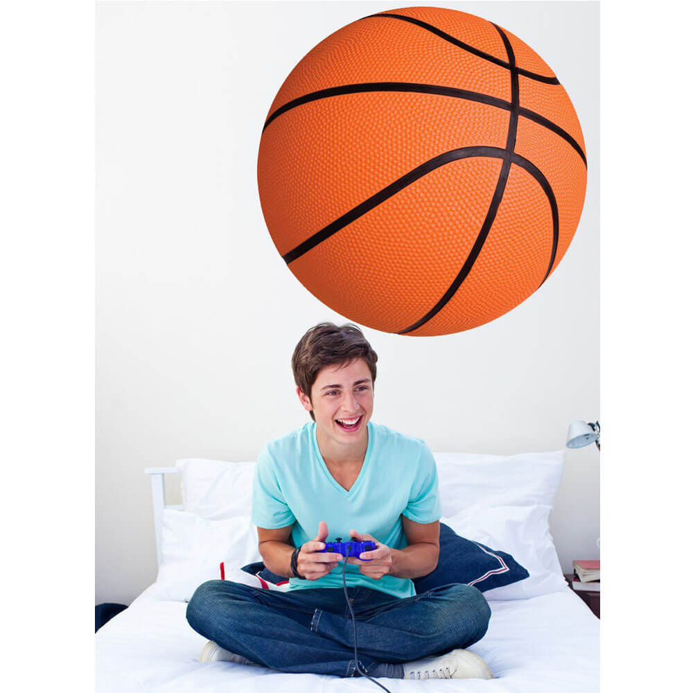 Wallhogs Basketball Wall Decal Installed