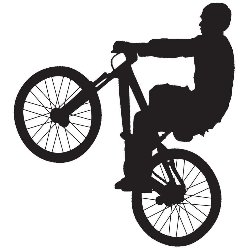 BMX Silhouette III Wall Decal